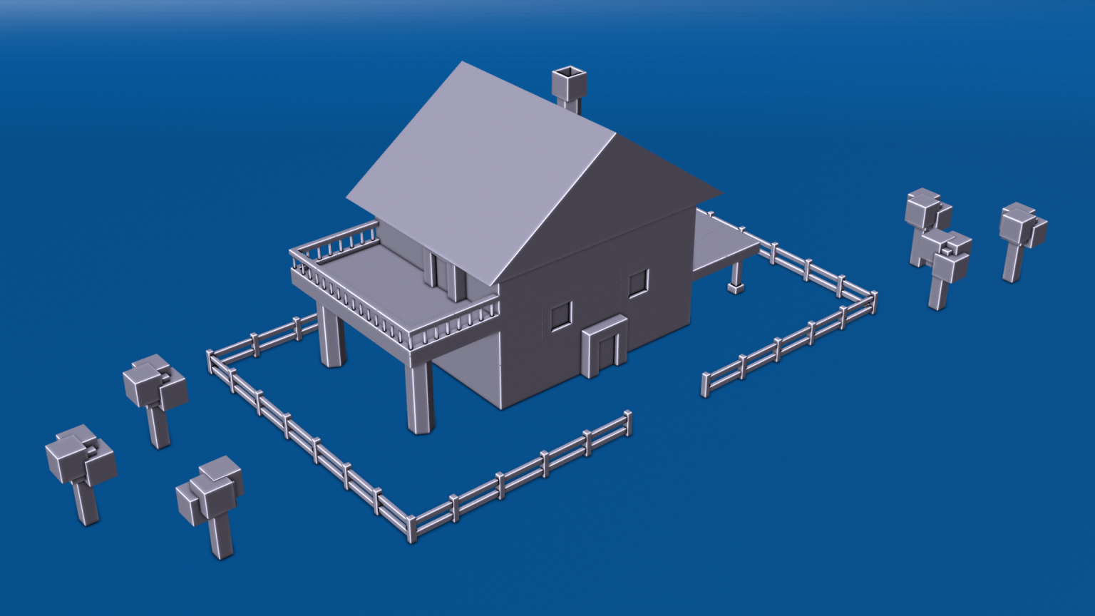 Free 3D Modular Low Poly Assets For Prototyping – Godot Assets Marketplace