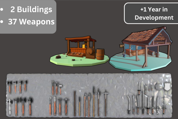 3D Animated Medieval Weapons – Godot Assets Marketplace