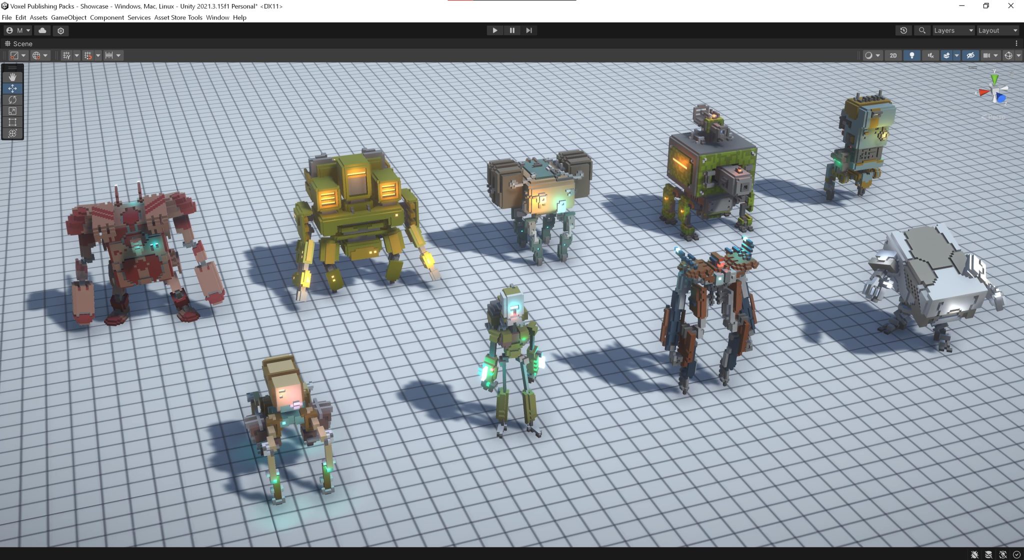Voxel Animated Robots – Godot Assets Marketplace