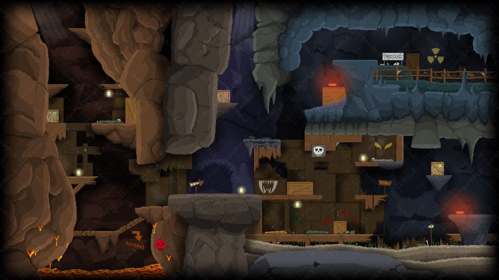 2D Cave Tileset: Sci-fi Facility – Hand-drawn pixel art sprites – Godot ...