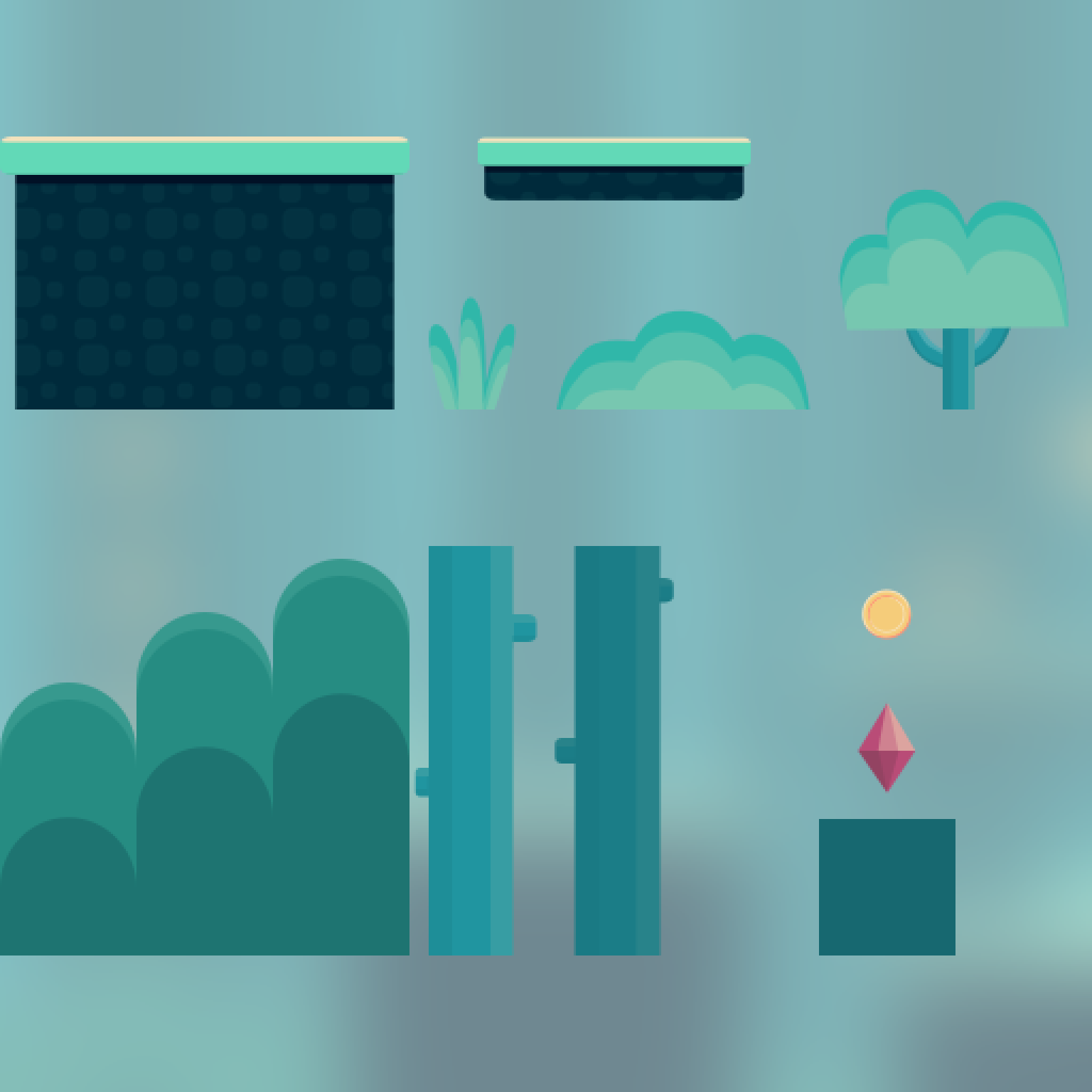 2D Forest Platformer Tile Set – Godot Assets Marketplace
