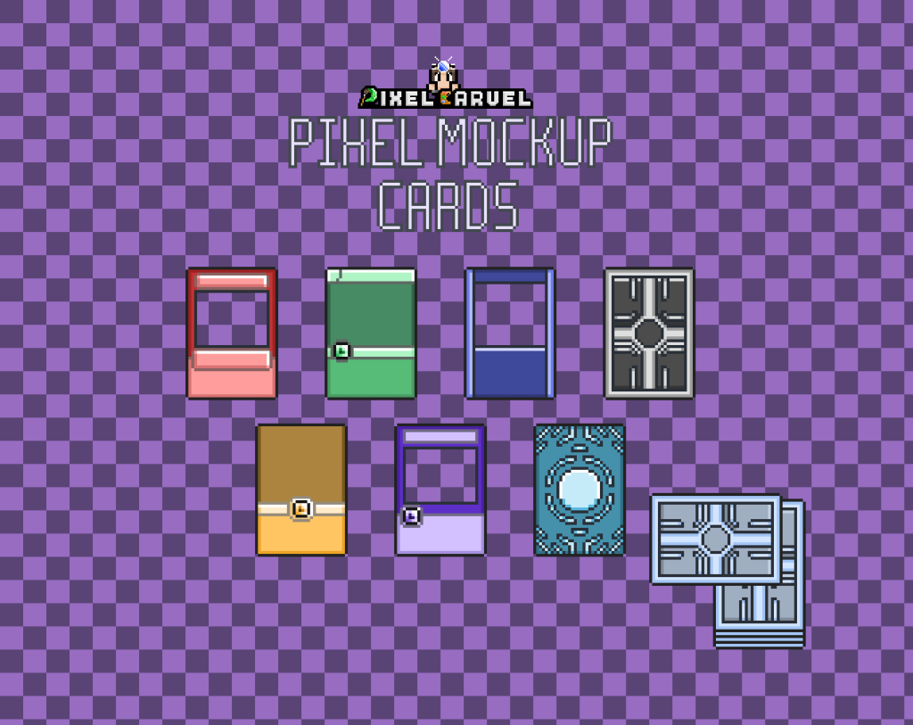 Pixel Art Mockup Cards Builder – Godot Assets Marketplace