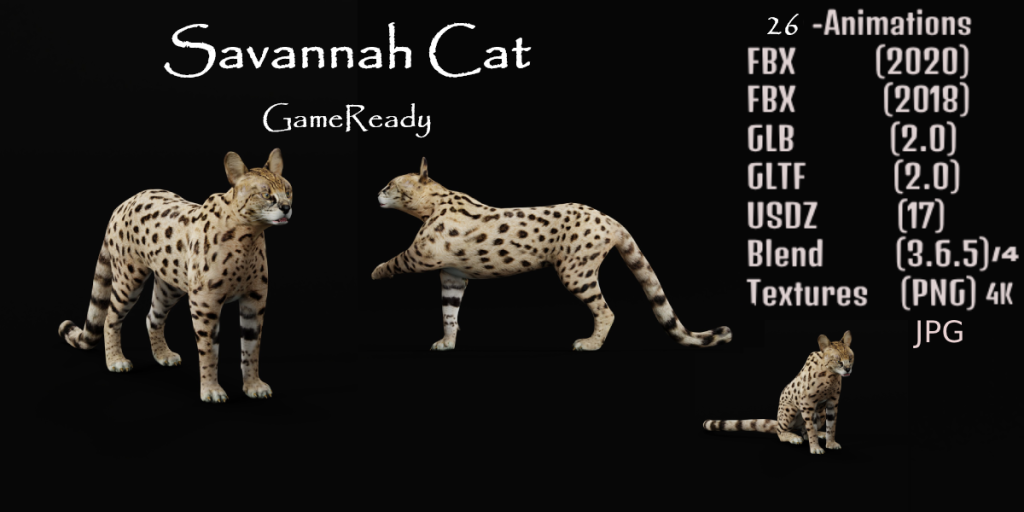 Savannah Cat – Godot Assets Marketplace