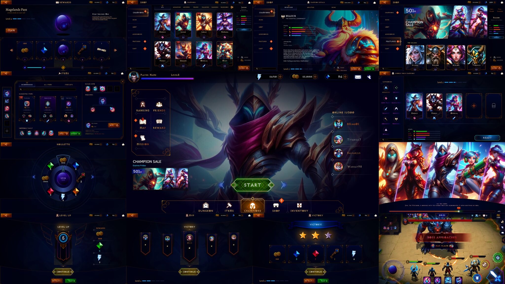 Epic Fantasy RPG UI Kit – Ultimate Game Interface Assets – Godot Assets ...