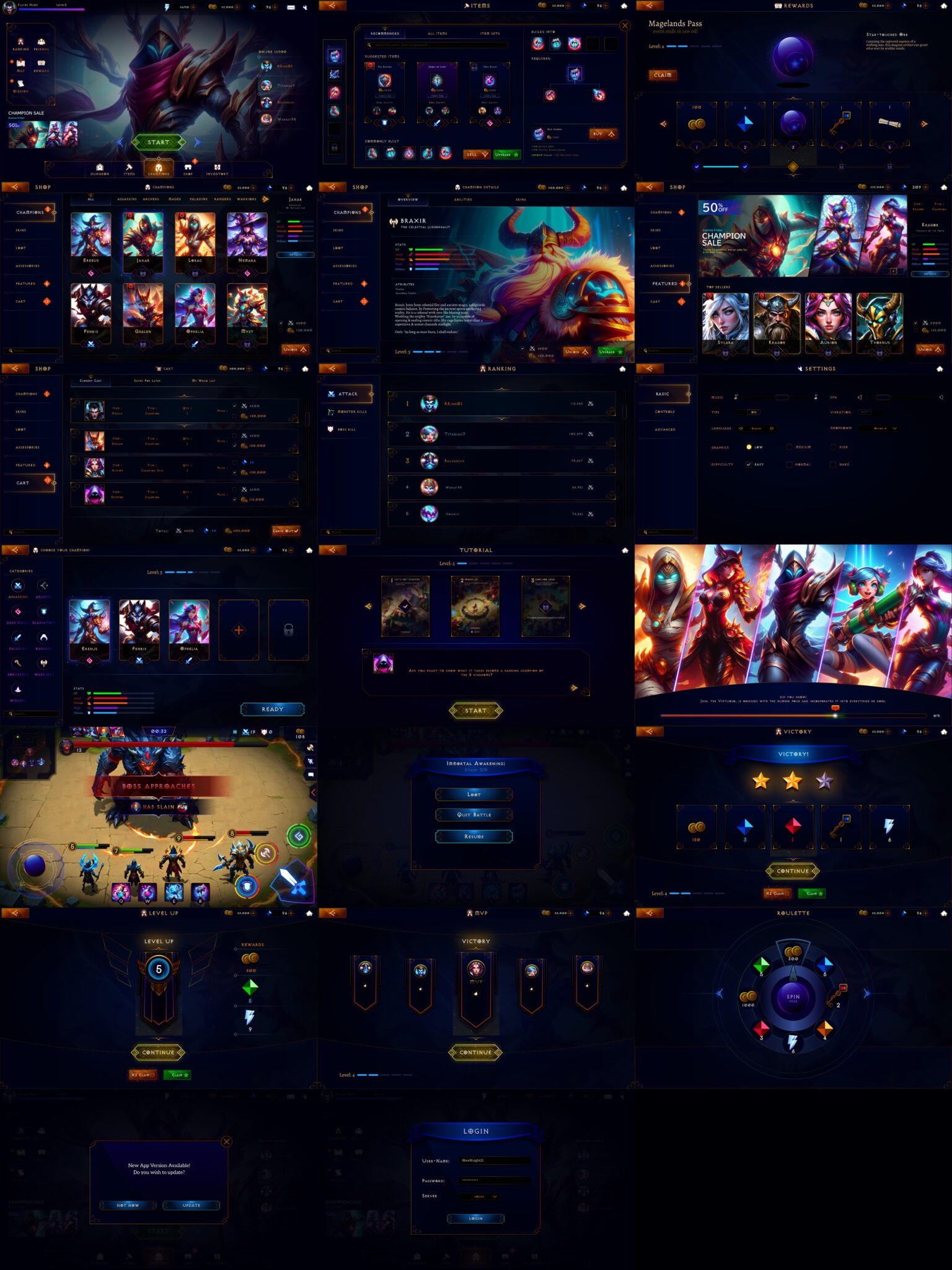 Epic Fantasy RPG UI Kit – Ultimate Game Interface Assets – Godot Assets ...