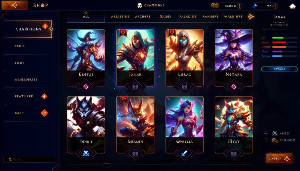 Epic Fantasy RPG UI Kit – Ultimate Game Interface Assets – Godot Assets ...