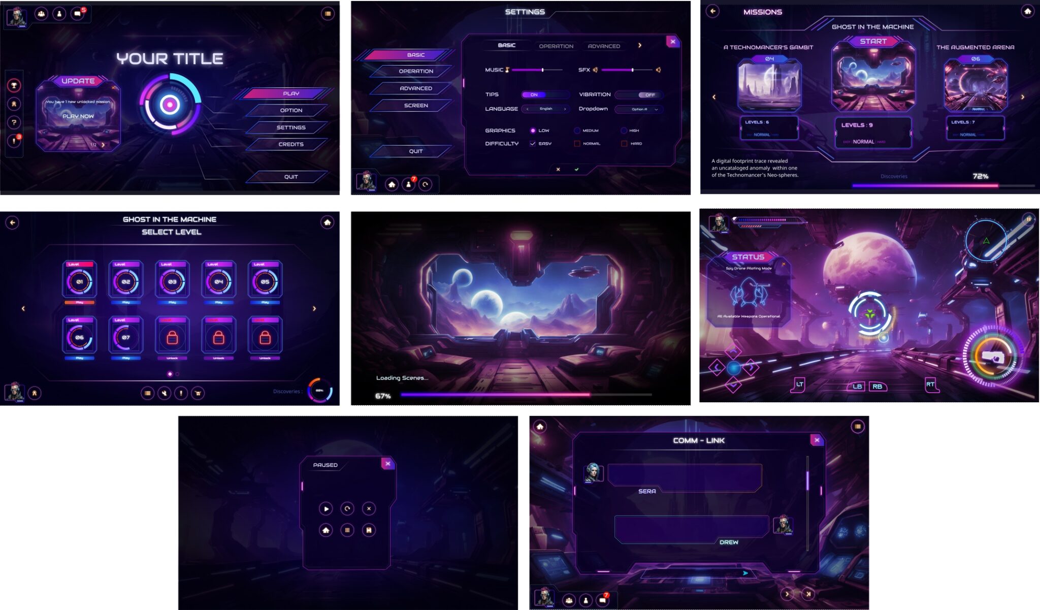 ADVANCED CYBERPUNK GUI – Godot Assets Marketplace