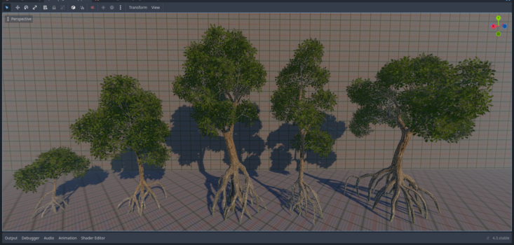 Low poly mangrove trees collection – Godot Assets Marketplace