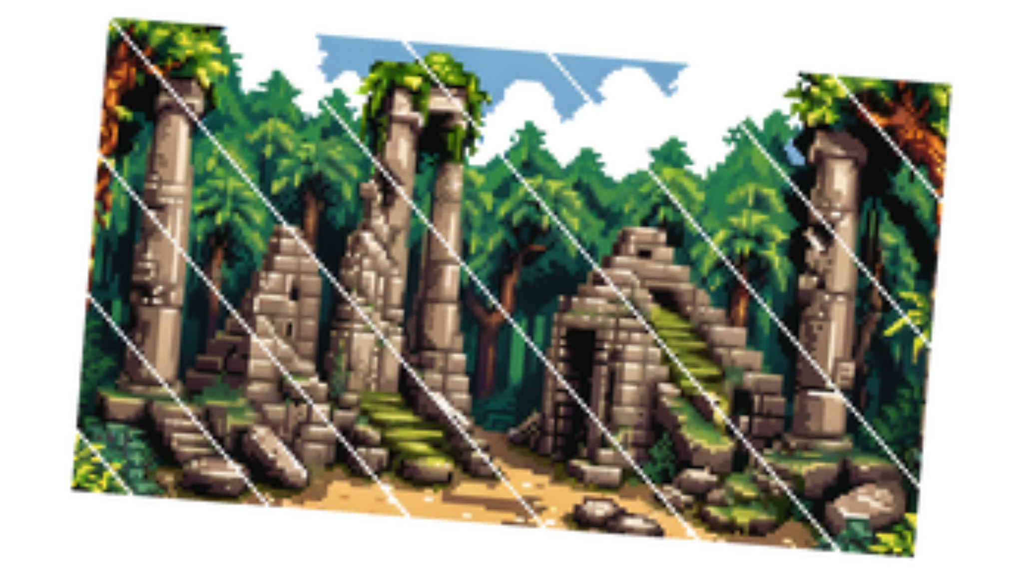10 Forest Ruins Backgrounds Assets – Pixelart / Pixel Art Asset Pack ...