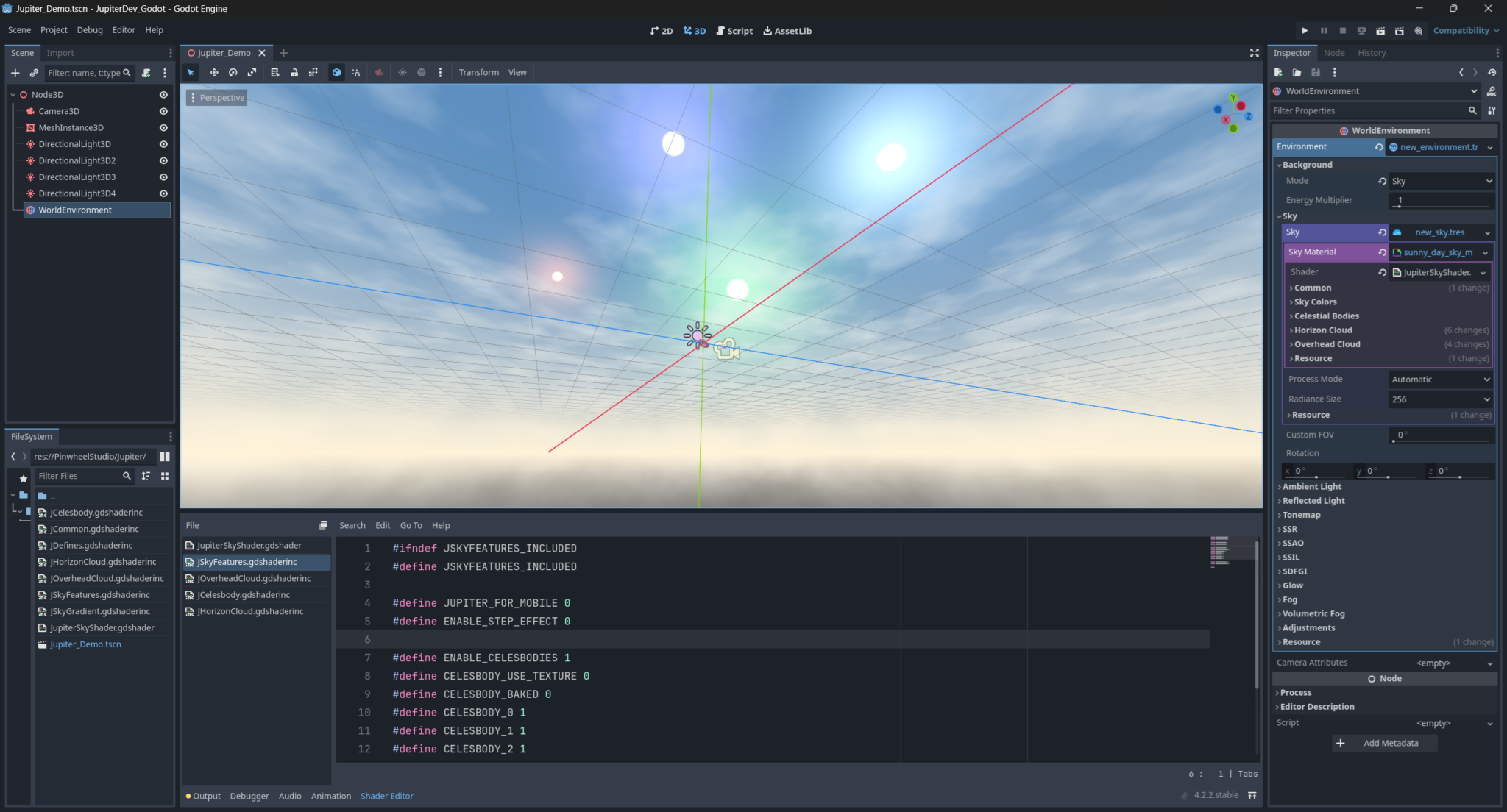 Sky Shader – Procedural Animated Skybox – Godot Assets Marketplace